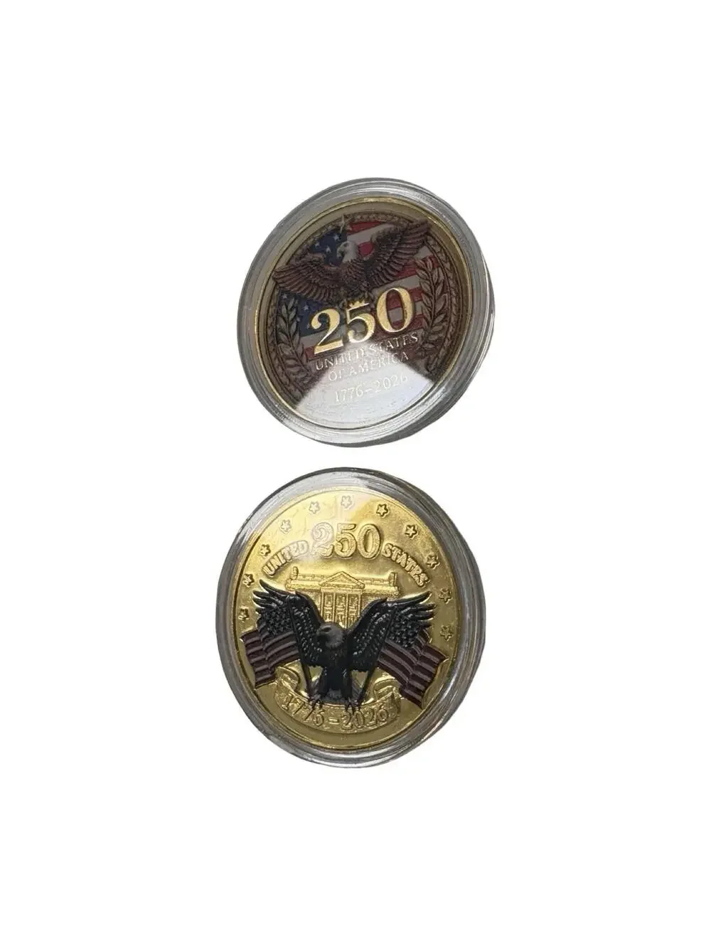Wall Decor | Usa 25th Anniversary Coin 17762026 Eagle Capitol Statue Of ...